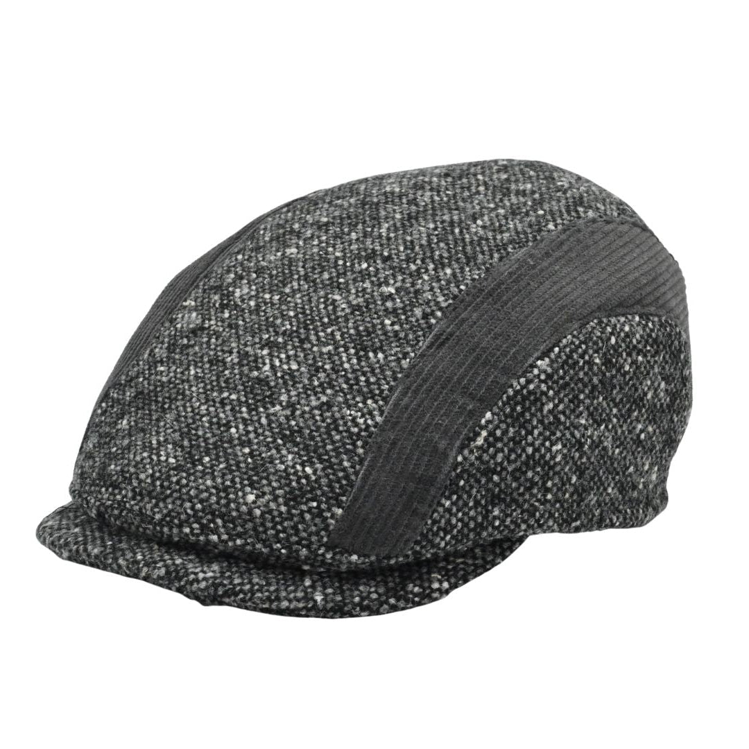Tweed Cap with Velvet Bands – Italian Wool Flat Cap – Cappello Fashion ...