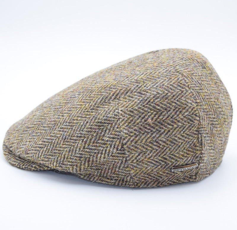 Harris Tweed Patterned Wool Cap–Luxury Italian Cap by Cappello Fashion ...