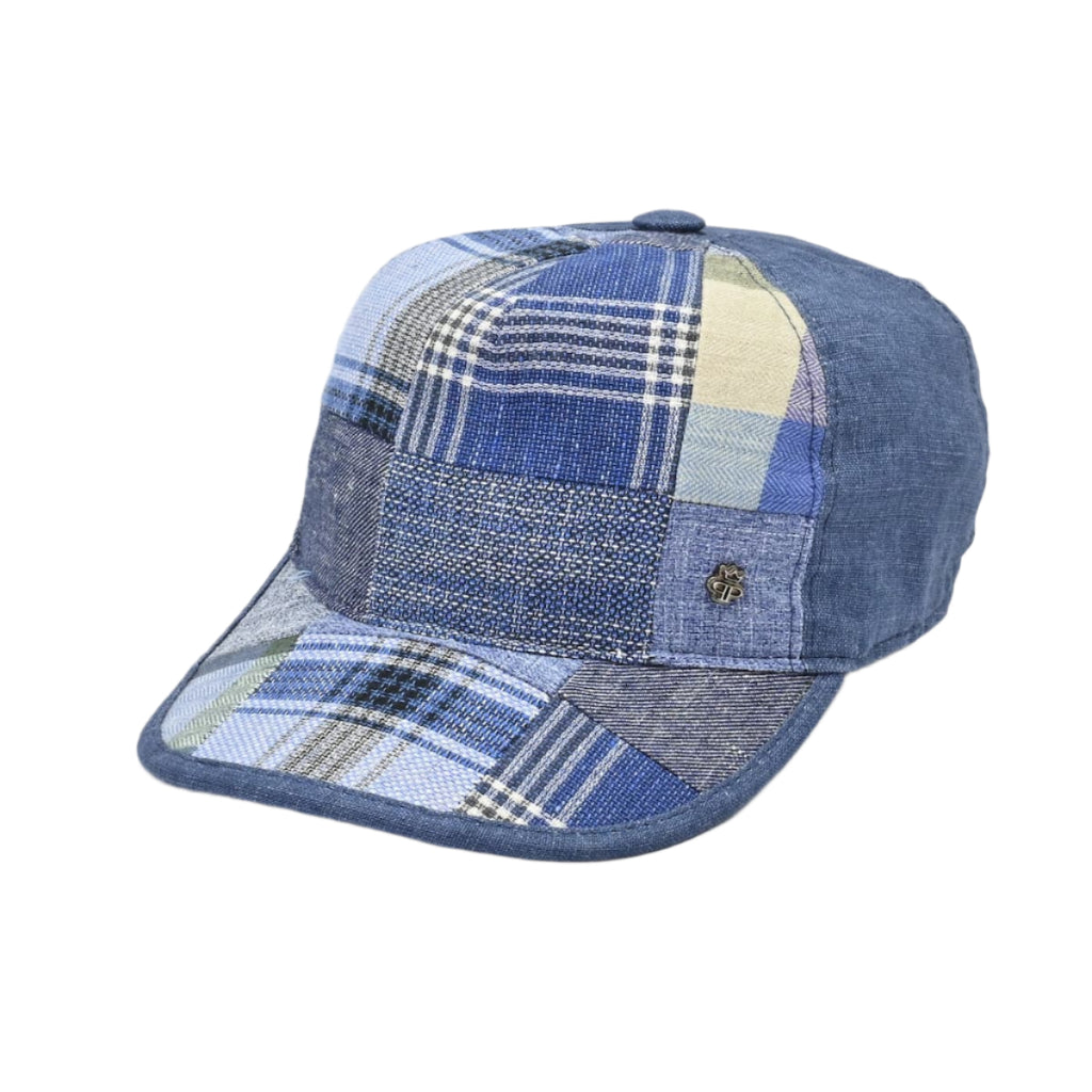 Patchwork Baseball Cap – 100% Italian Linen, Unique Design – Cappello ...