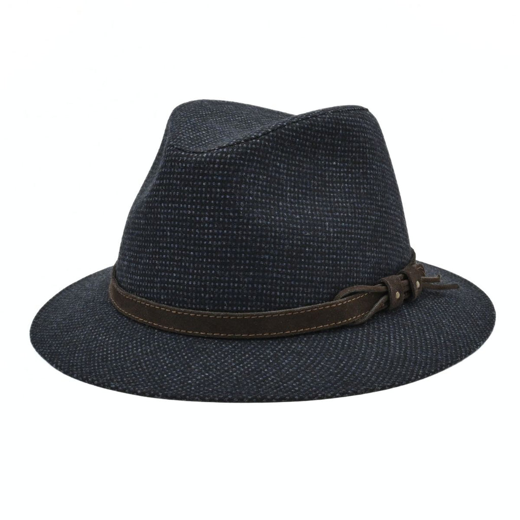Patterned Indiana Jones Hat – Italian Wool Fedora | Cappello Fashion ...